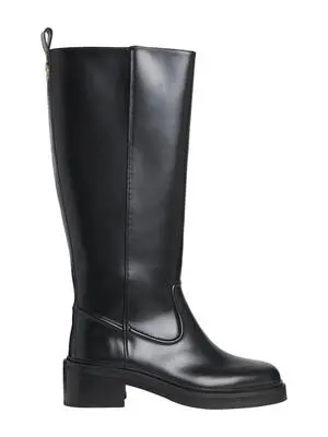 Maje Leather Knee-high Riding Boots - Black