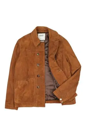 VALSTAR Suede Padded Elgar Jacket - Brown