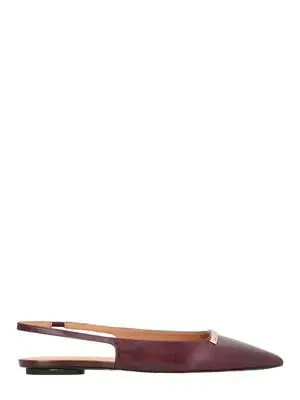 TOD'S Pointed-toe Slingback Ballet Flats - Red