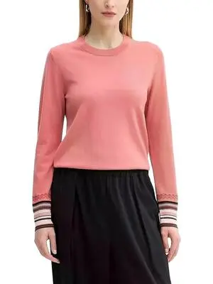 Paul Smith Embellished-cuff Sweater - Pink