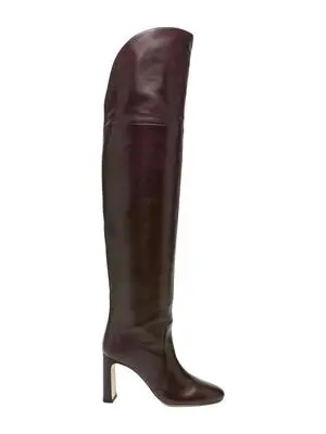 STUART WEITZMAN 90mm Block-heel Over-the-knee Boots - Red