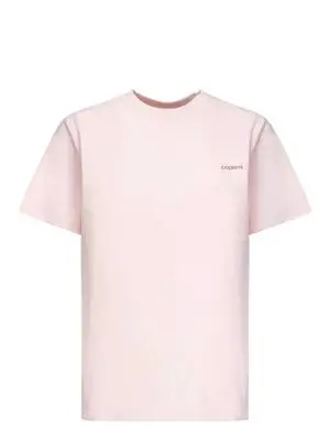 Coperni Embroidered Cotton T-shirt - Pink