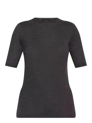Fabiana Filippi Short-sleeve Cashmere T-shirt - Grey
