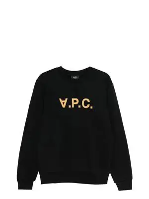 A.p.c. Logo-embroidered Sweatshirt - Black