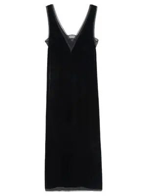Zadig&Voltaire Lace-trimmed Slip Midi Dress - Black
