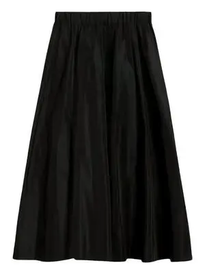 Aspesi Elasticated-waist Midi Skirt - Black