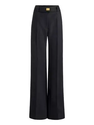 Patou Lock Flared Trousers - Black