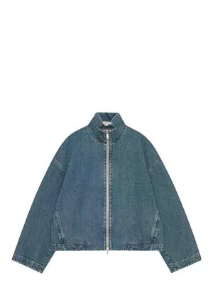 Remain Birger Christensen Zip-front Denim Jacket - Blue