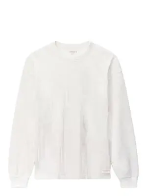 Alexander Wang Waffle Knit Long Sleeve T-shirt - White