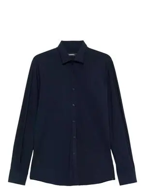 Karl Lagerfeld Long-sleeve Button-down Shirt - Blue