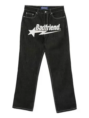 BADFRIEND Five-pocket Jeans With Logo Detail - Black