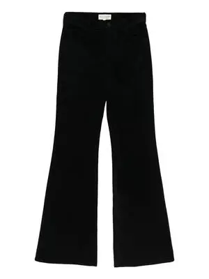 NILI LOTAN Corduroy Flared Trousers - Black