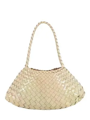 Dragon Diffusion Woven Leather Shoulder Bag - Neutrals
