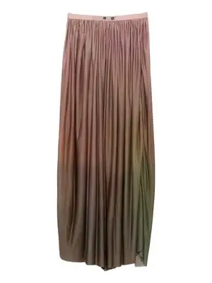 Faliero Sarti Ombre Pleated Skirt - Brown