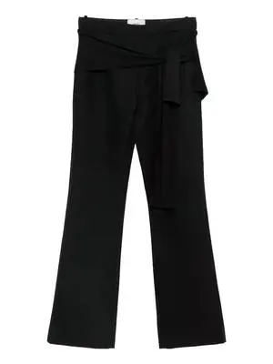 Coperni Tie-waist Flared Trousers - Black