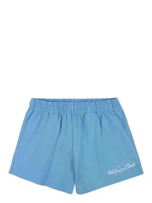 SPORTY & RICH Wellness Club Disco Shorts - Blue