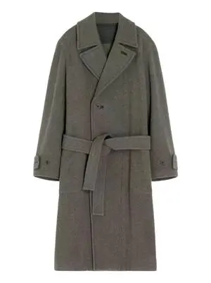 LEMAIRE Belted Coat - Grey