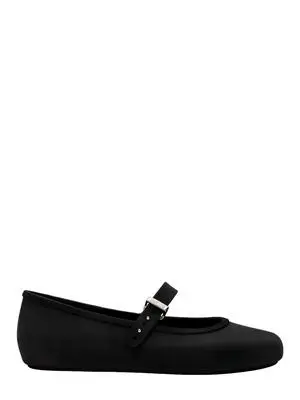Melissa Soft Buckle-strap Ballerinas - Black