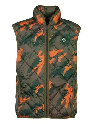 BILLIONAIRE BOYS CLUB Quilted Camouflage Vest - Green