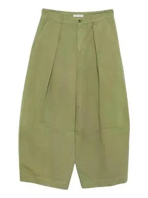 You Must Create Deadbeat Pleated-front Trousers - Green