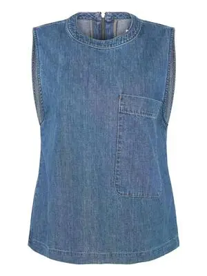 TWP Denim Pocket Top