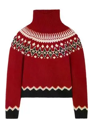 Alanui Turtleneck Sweater Red