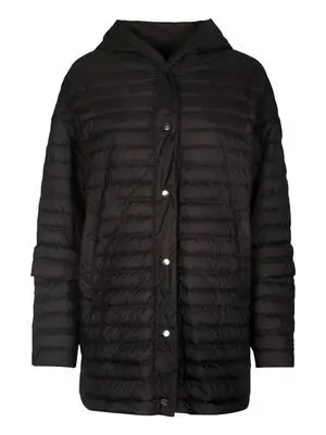 Add Hooded Quilted Jacket - Brown