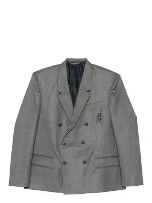 SONIA CARRASCO Double-Breasted Shoulder-Detail Jacket
