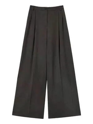 TWINSET Pleated Palazzo Pants - Grey