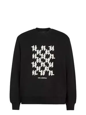 Karl Lagerfeld Monogram Box Sweatshirt - Black