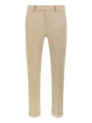 DEPARTMENT 5 Pressed Turn-up Trousers - Neutrals