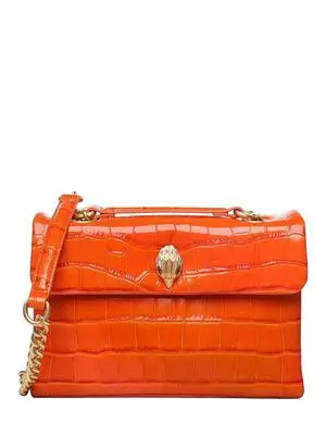 Kurt Geiger Embossed Shoulder Bag - Orange