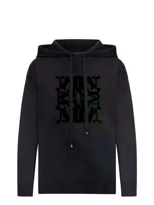 Max Mara Velvet-logo Hoodie - Black