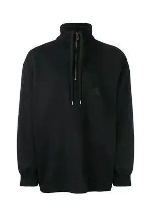 Vetements High-neck Half-zip Sweatshirt - Black