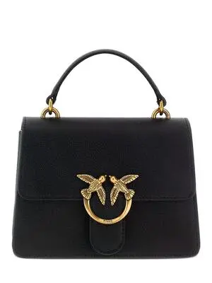 Pinko Logo-buckle Tote Bag - Black