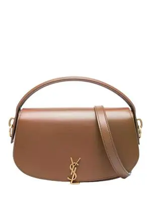 Saint Laurent Leather Shoulder Bag Brown