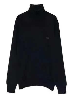 Etro Embroidered-logo Sweater - Blue
