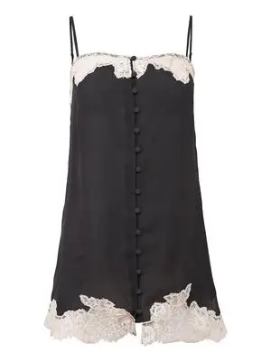 Fleur Du Mal Juliet Button Slip - Black