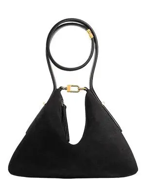 TOTEME Bevel Suede Convertible Wristlet - Black