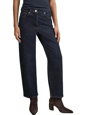 REISS Selin Straight Leg Jeans - Dark Blue
