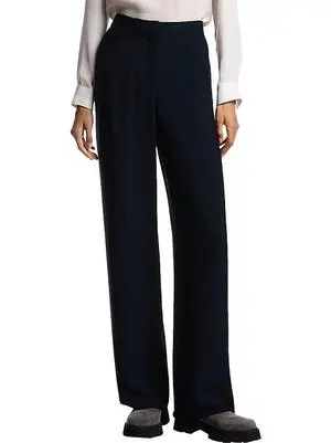 Emporio Armani Icon Textured Pants - Solid Blue