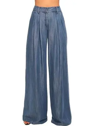 Ramy Brook Oscar Wide Leg Pants - Chambray