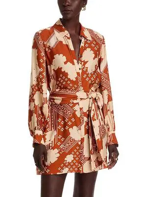 Ramy Brook Ada Belted Dress - Amber Combo