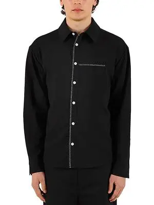 KROST Blanket Stitch Shirt - Black