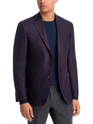 Bloomingdale'S Textured Regular Fit Sport Coat - Berry