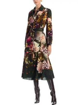 Elie Tahari Mila Printed Silk-blend Dress - Enchanted