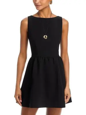 French Connection Azra Twill Mini Dress - Black