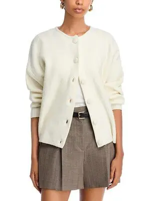 French Connection Safiya Knit Drop Shoulder Cardigan - Porcelain