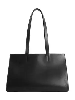 Cos Gallery Leather Tote Bag - Black