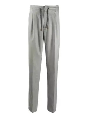 Brunello Cucinelli Drawstring Waist Trousers - Grey